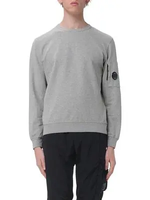 C.P. COMPANY C.P. Company Cotton Crewneck Sweatshirt With Logo Detail Grey