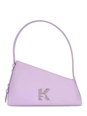Karl Lagerfeld Geometric-silhouette Shoulder Bag - Purple