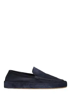 AURELIEN Voyager Suede Loafers Navy