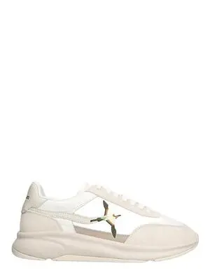 Axel Arigato Genesis Neo Bird Suede And Leather Runner Trainers White/comb