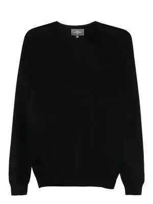 Eric Bompard Extrafine Round Neck Sweater - Black