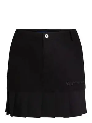 Karl Lagerfeld Pleated Mini Skirt - Black