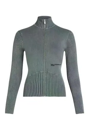 Karl Lagerfeld Utility Zip-up Jumper - Grey