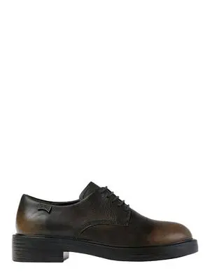 Camper Dean Leather Derby Shoes - Black