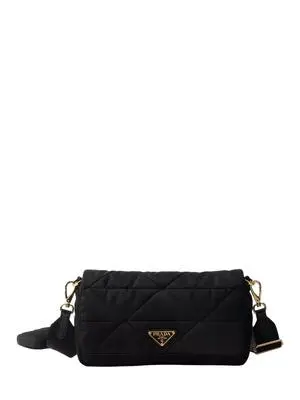 Prada Re-nylon Quilted Shoulder Bag - Black