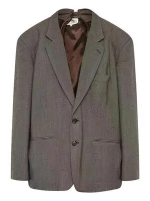 MAISON MARGIELA Single-breasted Blazer - Grey