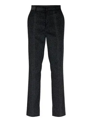 MAISON MARGIELA Star-print Tailored Trousers - Black