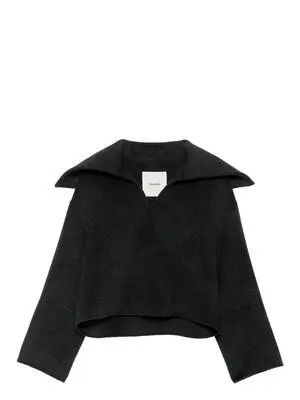 Nanushka Oversized-collar Sweater - Grey