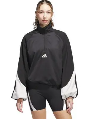 Adidas Basketball Half-zip Pullover - Black