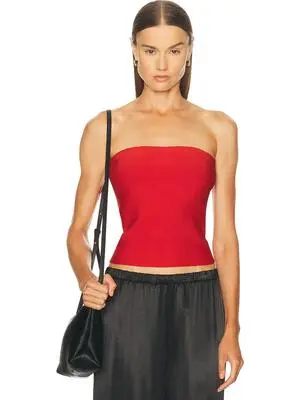 Simkhai Nicole Tube Top - Crimson