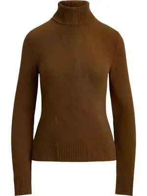Ralph Lauren Turtleneck Cashmere Sweater - Brown