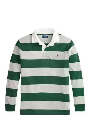 Polo Ralph Lauren Striped-pattern Long-sleeve Polo Shirt - Green