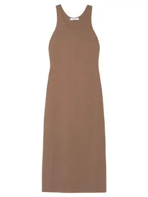 Max Mara Aceri Wool Midi Dress - Brown