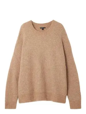 JAMES PERSE Brushed Waffle-knit Sweater - Brown