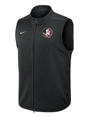 Nike Florida State Victory Therma-fit College Full-zip Vest - Black