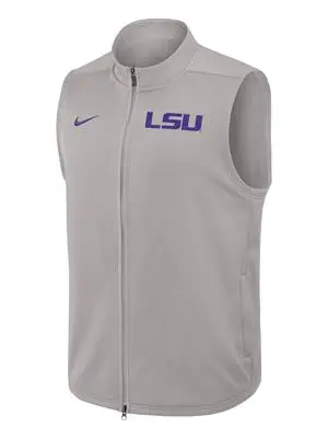 Nike Lsu Victory Therma-fit College Full-zip Vest - Grey