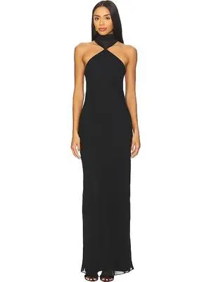 Amanda Uprichard Ashton Maxi Dress - Black