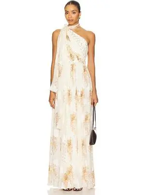 Ulla Johnson Angelique Draped Scarf Gown - Alabaster