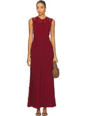 Ulla Johnson Genoveva Sleeveless Knit Maxi Dress - Begonia