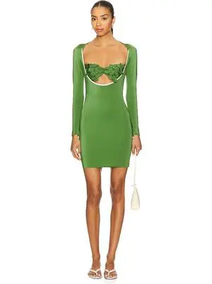 ANCORA Lupine Mini Dress - Green