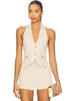 Retrofete Tinsley Vest Metallic Cream