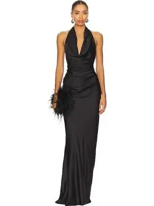 NOOKIE Penelope Drape Gown - Black