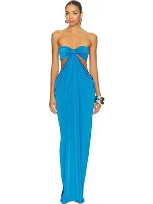 AWAVE STUDIO Strapless Long Dress - Azure
