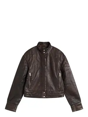 REPRESENT Drive Leather Jacket - Dark Chocolate