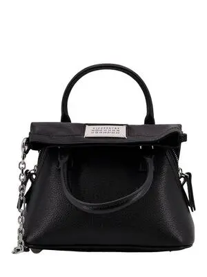 MAISON MARGIELA 5ac Classique Micro Leather Shoulder Bag - Black