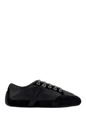 Givenchy Leather And Suede Low-top Sneakers - Black