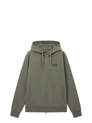 Emporio Armani Cotton Hooded Sweatshirt - Green