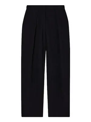 Emporio Armani Chevron Motif Jersey Trousers - Black