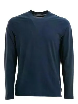 ZANONE Long-sleeve Crew-neck T-shirt - Blue