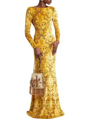Etro Long Sleeve Gown - Multicolour