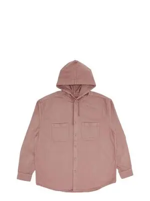 Supreme Hooded Denim Shirt - Pink