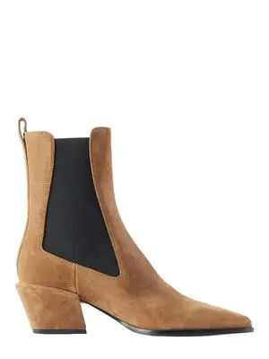 Paris Texas Bettina Suede Ankle Boots - Brown