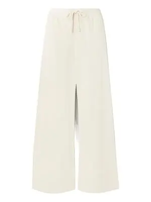 Eterne Wide-leg Cotton-jersey Sweatpants - Off-white