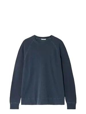 JAMES PERSE Supima Cotton-terry Sweatshirt - Blue