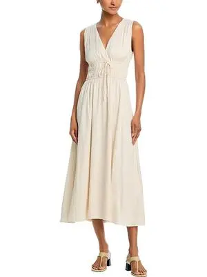 Rails Lilith Tie Front Midi Dress - Ivory