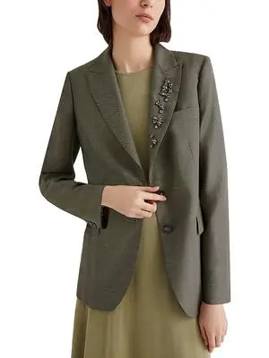Marella Tailored Jacket - Kaki