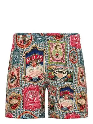 Camilla Mid-Length 12" Board Shorts Soap Opera