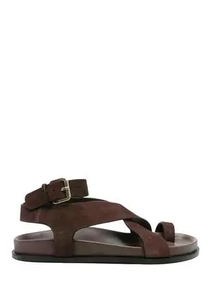 A.emery Jalen Flat Sandals - Brown