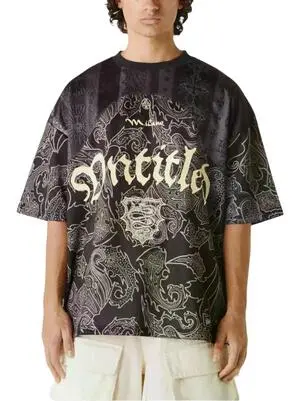 UNTITLED ARTWORKS Sport Graphic-print Jersey T-shirt - Black