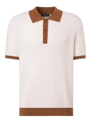 Frescobol Carioca Vidal Pointelle Cotton Polo Shirt - White