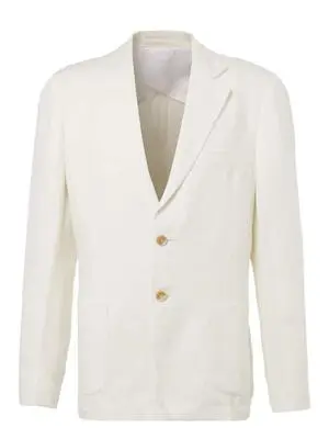 Frescobol Carioca Paulo Linen Blazer - White