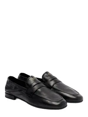 Prada Leather Loafers - Black