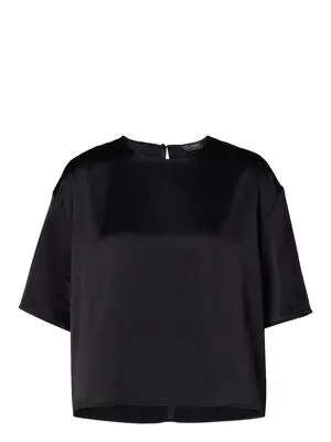 LESET Barb Satin T-shirt - Black