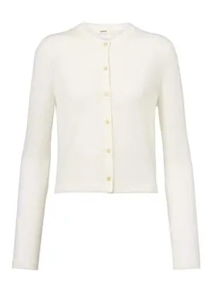 Khaite Brieta Wool-blend Cardigan - White