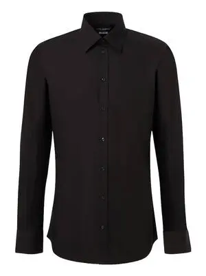Dolce & Gabbana Cotton Poplin Shirt - Black