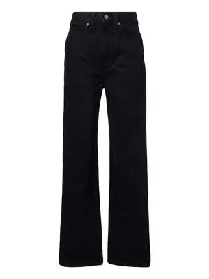 Khaite Bonnie Low-rise Straight Jeans - Black